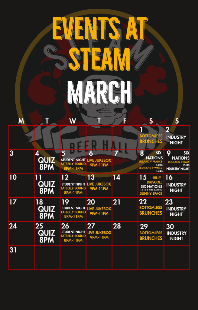 Steam Bristol | Beer Hall, Alfresco Terrace, Bottomless Brunch, Party ...